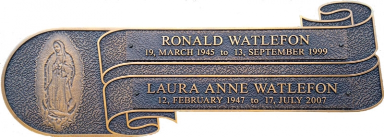Bronze Image Cremation Plaques | Phoenix Foundry